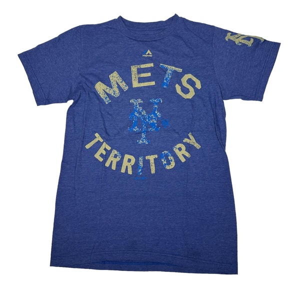 Majestic | Shirts | Mens Majestic Mets Tee Blue Small | Poshmark